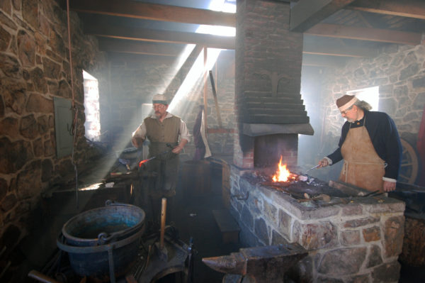 Blacksmith Shop Gets a New Roof | Washington Crossing Historic Park