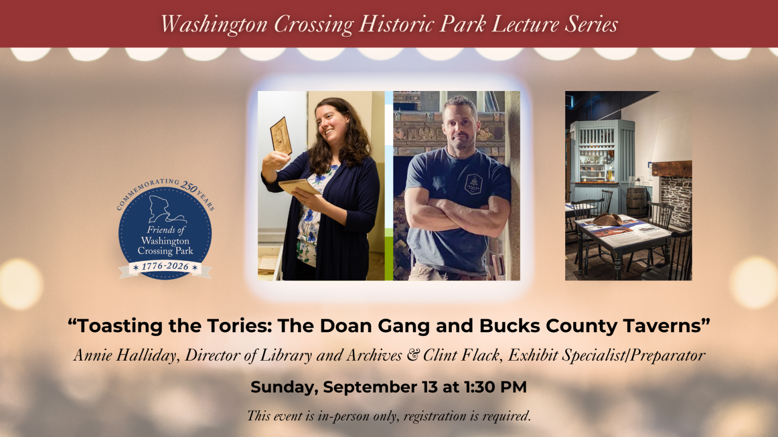 Lecture – “Toasting the Tories: The Doan Gang and Bucks County Taverns ...